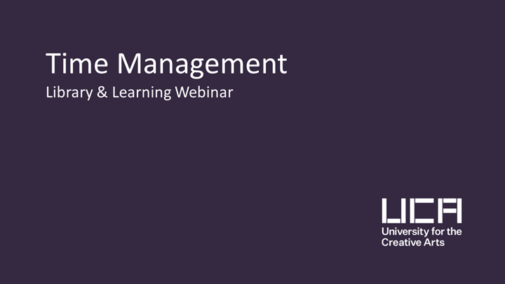 Webinar - Time management