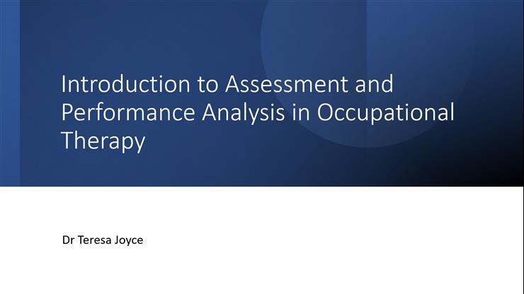 OT Performance Analysis and Assessment Lecture