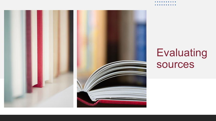 Evaluating sources