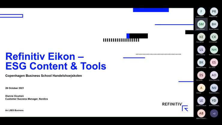 Refinitiv Eikon - ESG Content & Tools