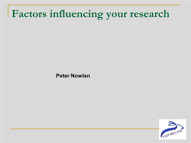 Confounding Factors 18 September 2017 at 16:45:25