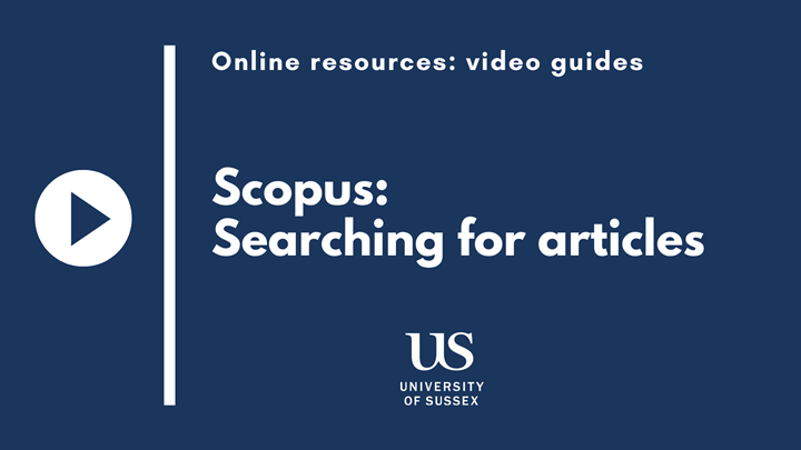 How to do a document search in Scopus
