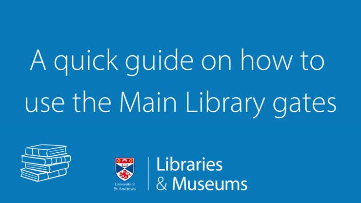 A quick guide on how to use the Main Library gates (1)