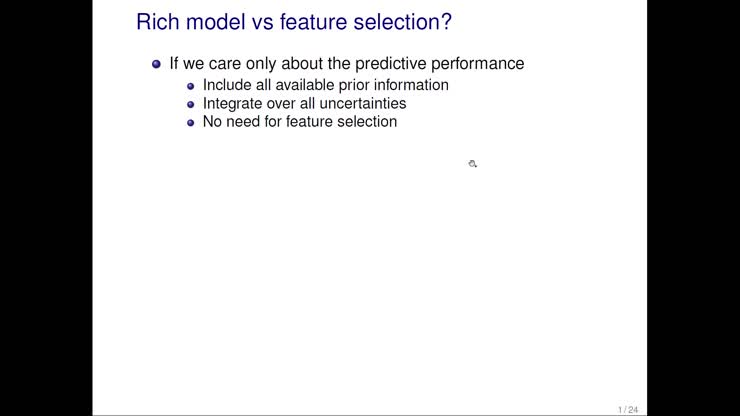 BDA Lecture 9.3: extra lecture on variable selection with projection predictive variable selection