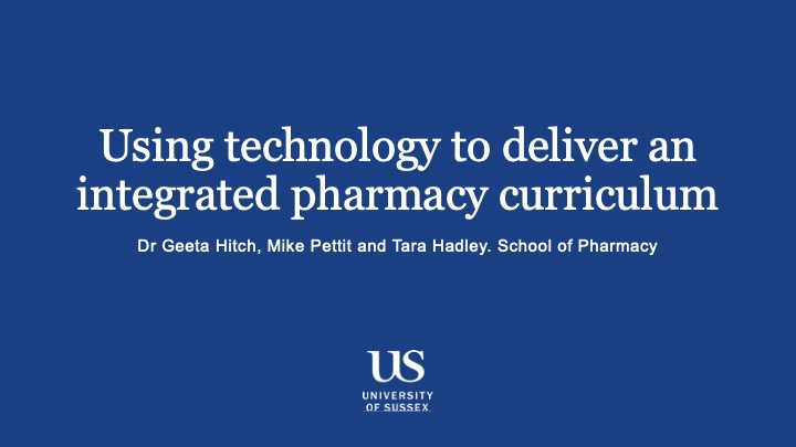 Using technology to deliver an integrated pharmacy curriculum
