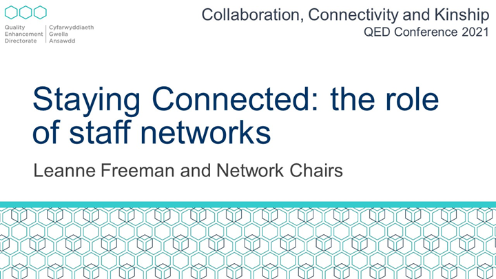Staying Connected: the role of Staff Networks
