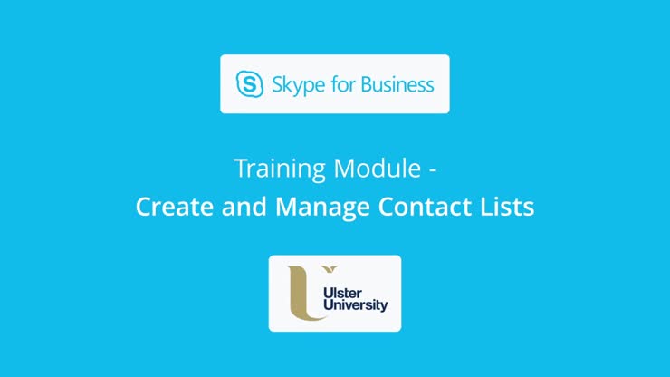Module 5 - Create and Manage Contact Lists