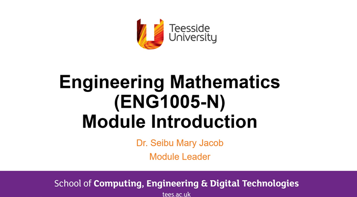 SIPPE Engineering Mathematics Module Introduction