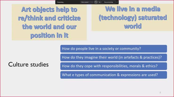 Ronde 03 - Art and Media Studies