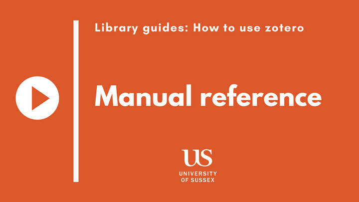 08. Adding References: Manual reference