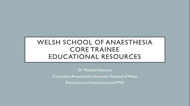 Core Trainee Educational Resources