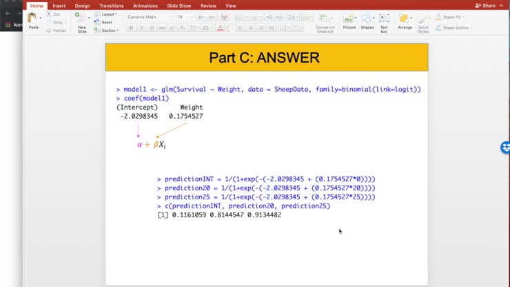 Part C answers screencast III