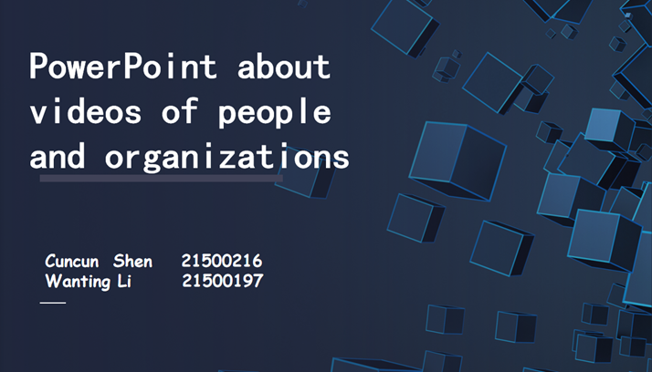 21500216 Cuncun Shen 21500197 Wanting Li 1418 Assessment 1