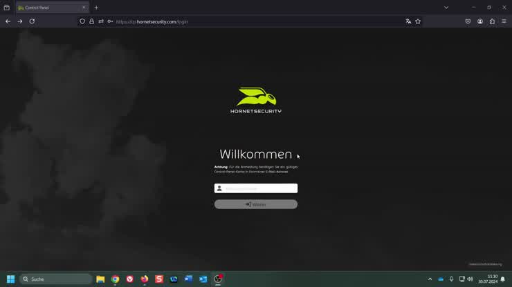 Hornetsecurity Login