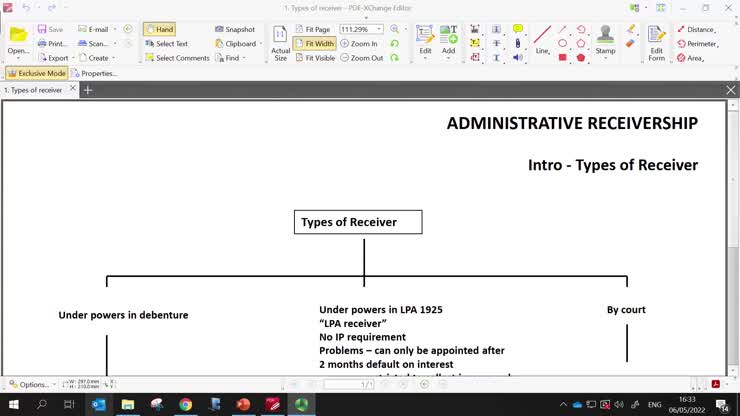 Receivers - Types of receiver
