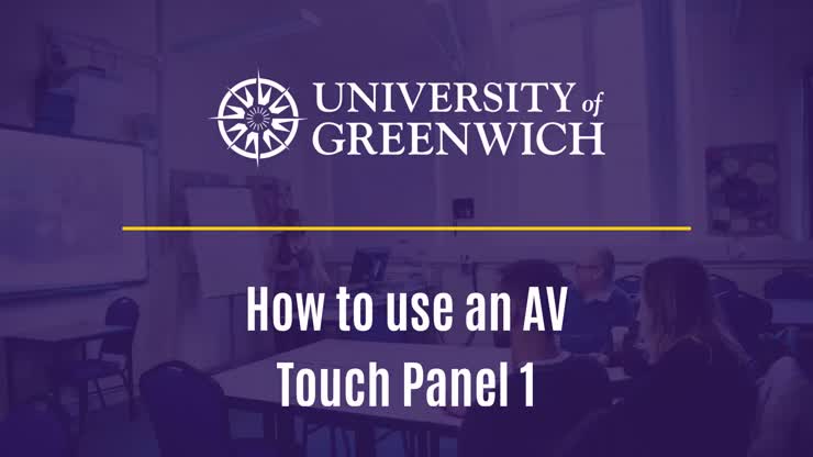 How to use an AV Touch Panel 1