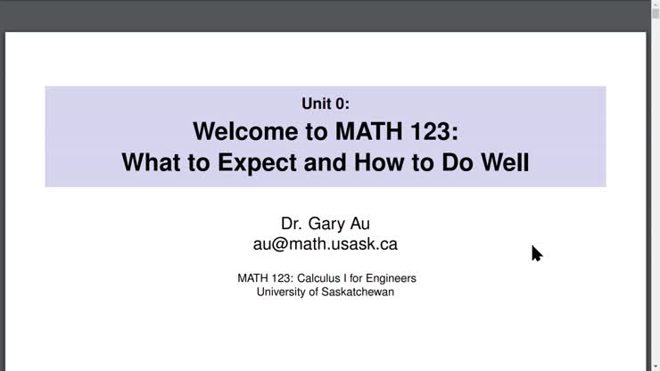 MATH123 Unit 0, Part 1