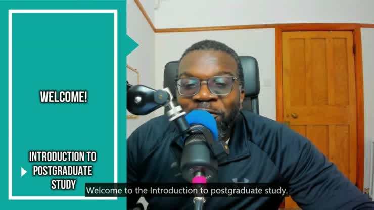 Introduction to Postgraduate Study