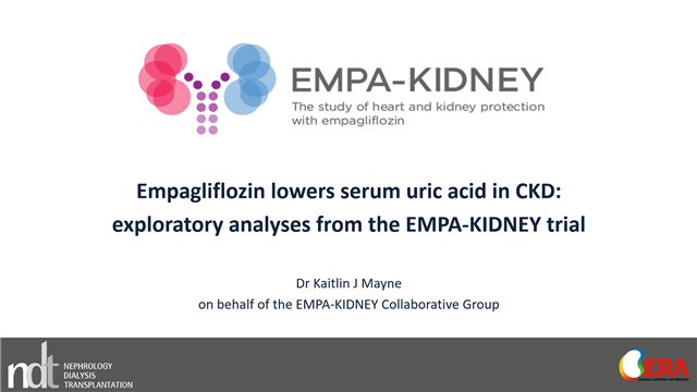 Empagliflozin lowers serum uric acid in CKD: exploratory analyses from ...