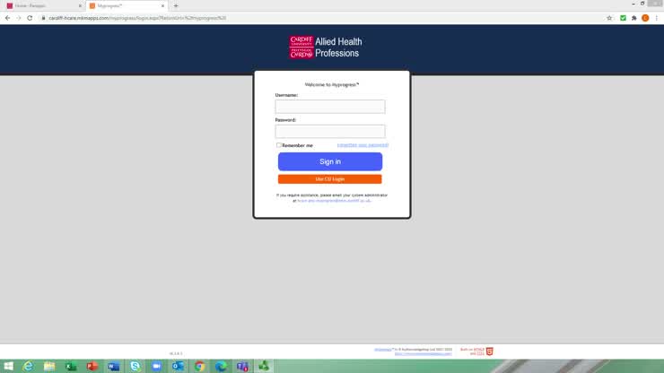 Student Guide to MyProgress (web browser)