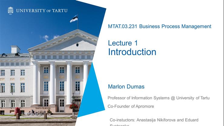 BPM Lecture 1 - February 7 2023