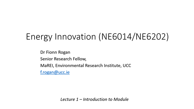 Module Introduction (Week 1)
