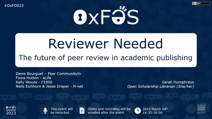 Reviewer needed: The future of peer review in academic publishing ...