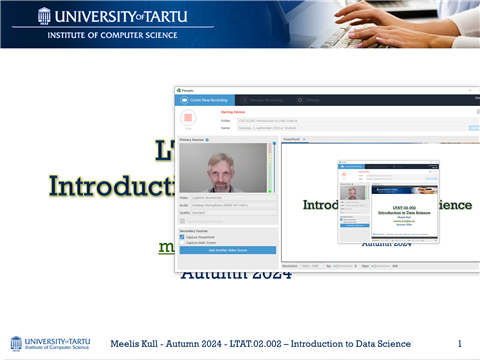 LTAT.02.002 Introduction to Data Science - 2024 - organisational information