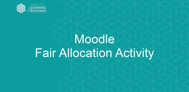 Fair Allocation Activity