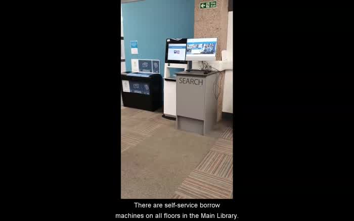Self-service borrowing in the Main Library