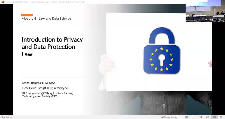 Lecture 1 Privacy and Data Protection