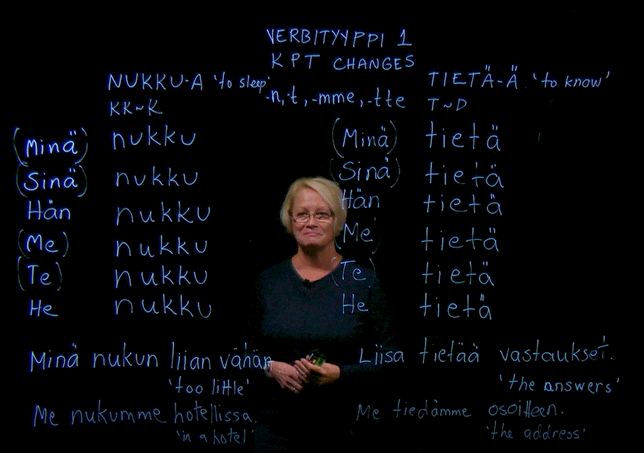 K-P-T -vaihtelu verbityyppi 1