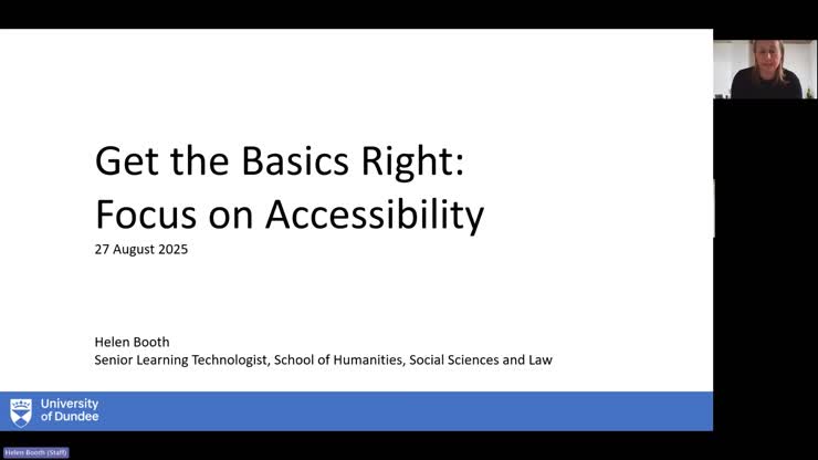 Get the Basics Right - Focus On Accessibility