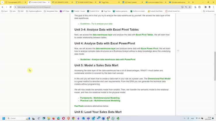 Recap 5 - unit 4 Excel en Power Pivot