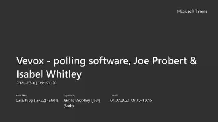 Vevox Polling Software