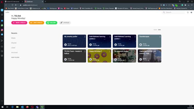 Embedding Padlet into moodle