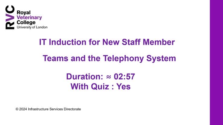 6. IT Induction - Teams and the Telephony System
