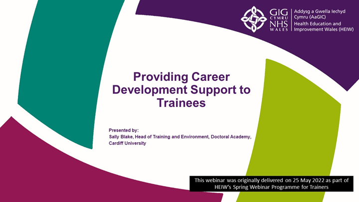 Supporting Trainees in Career Development