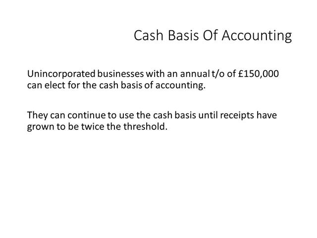 4. Trading Income Allowance and other simplification schemes