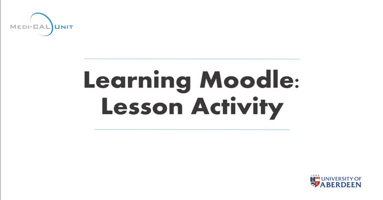 Moodle Lesson Tutorial v0.4