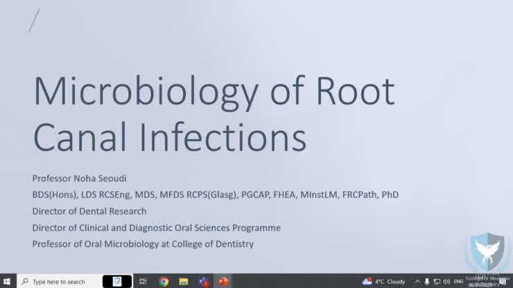 06.01.24 - Microbiology of Root Canal Infections - Prof Noha Seoudi
