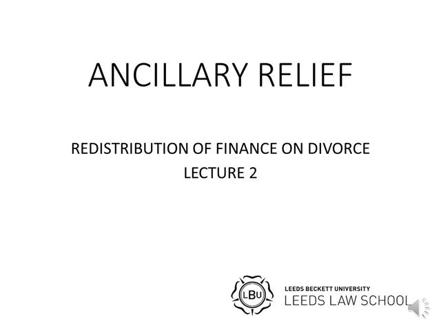 Financial Remedy 3 - Orders the court can make