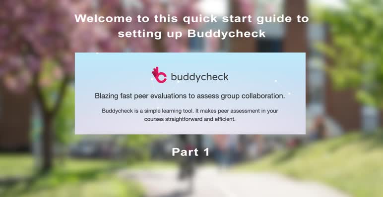 Buddycheck part 1