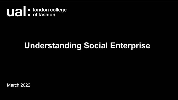 Understanding Social Enterprise
