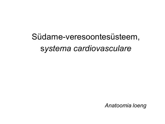 Systema cardiovasculare