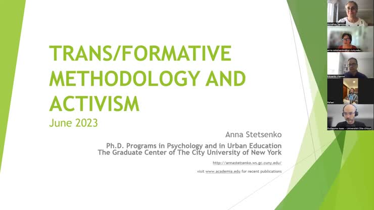 Module 3 Basic (mandatory) TransFormative methodology and Activism Anna ...