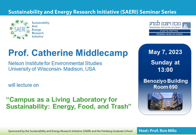 Prof. Catherine Middlecamp - SAERI Lecture - May 7, 2023