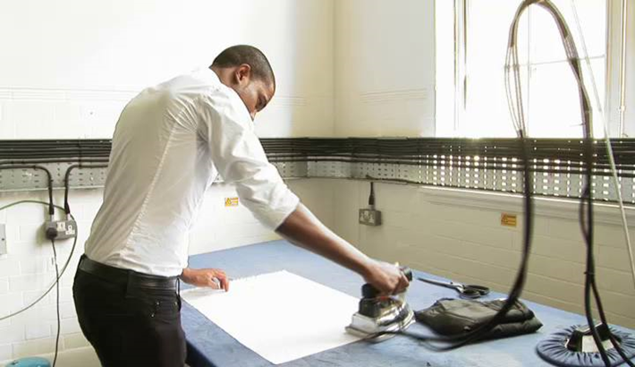 Bespoke Suit Trousers 2/10: Shrinking and Steaming Band Lining and Curtains