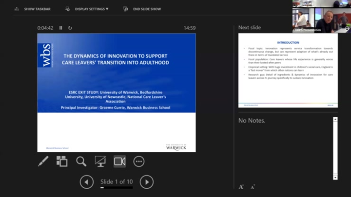 CHOPS Seminar with Professor Graeme Currie, Warwick Business School