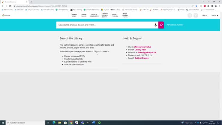 Finding E-Books Using Library Search